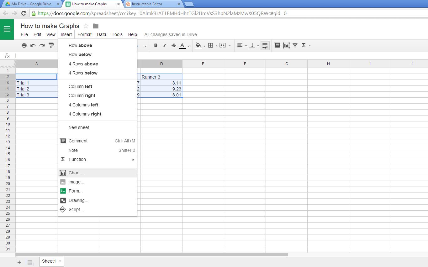 How to Make Graphs on Google Drive : 8 Steps - Instructables