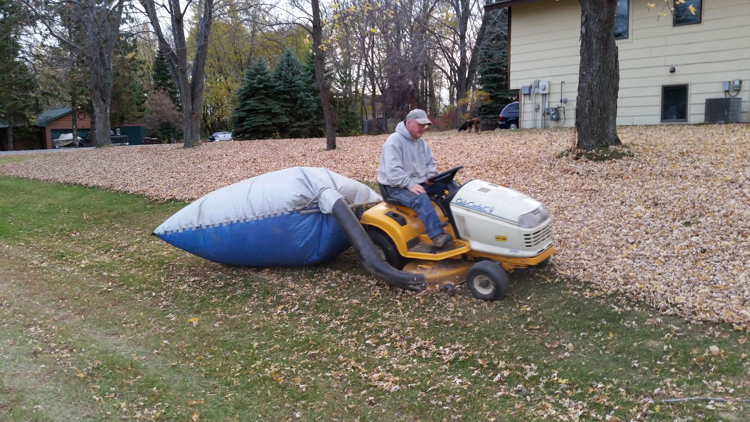 Tarp Leaf Bagging System : 5 Steps (with Pictures) - Instructables