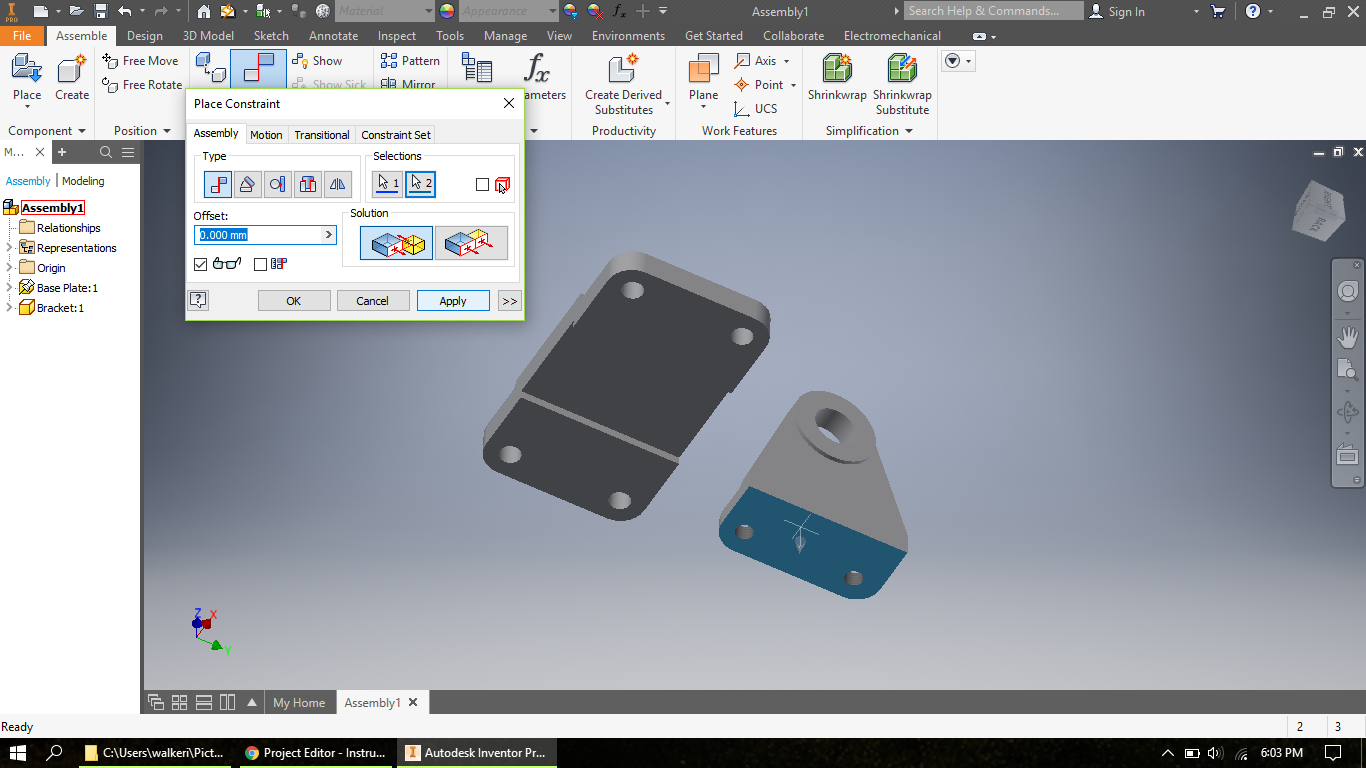 How to Create an Assembly in Inventor : 20 Steps - Instructables