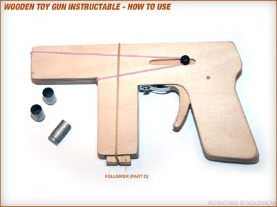 Make a Toy Wood Gun That Shoots 9mm Brass Casings : 10 Steps ...