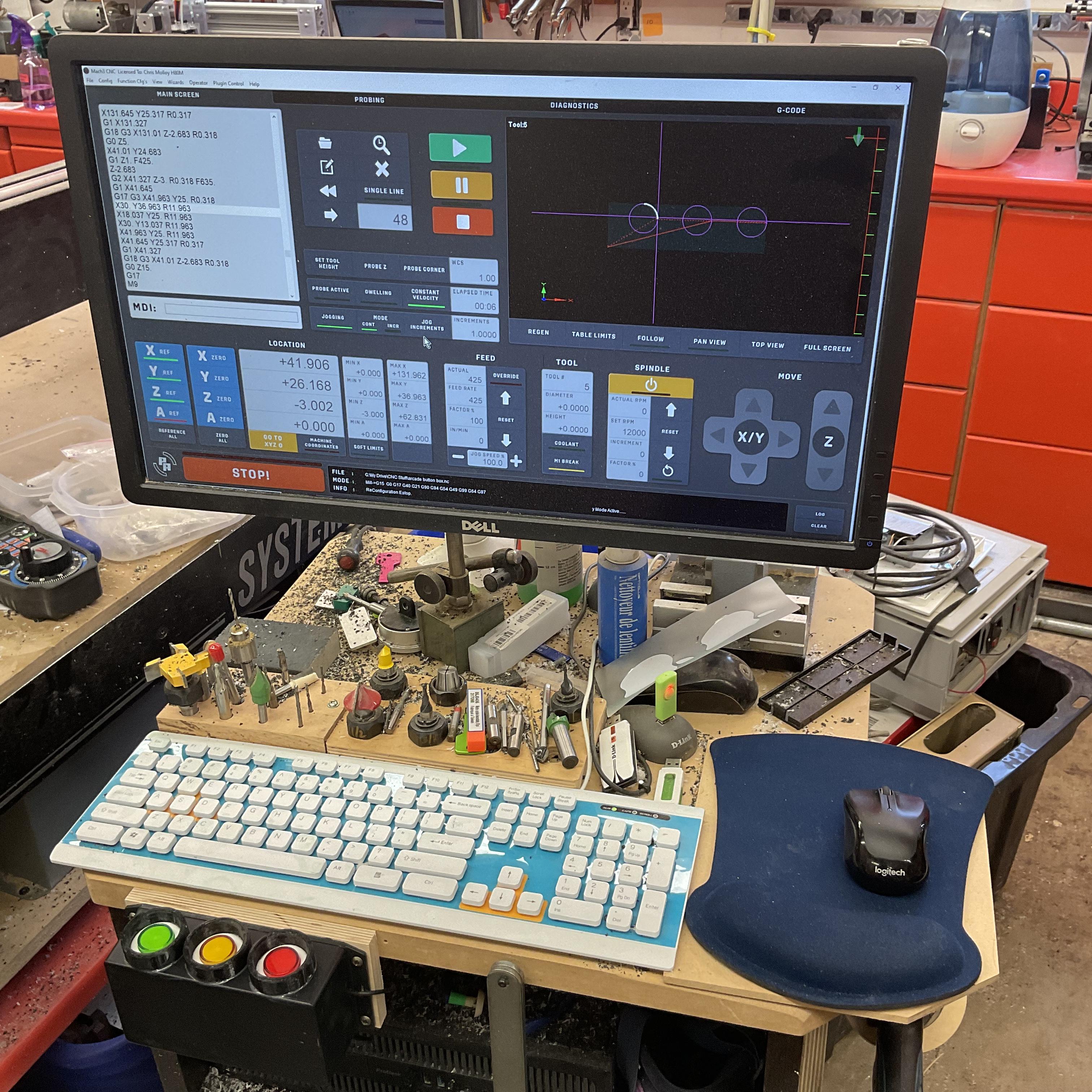 Start/Pause/Stop Buttons for Mach3 CNC : 4 Steps - Instructables