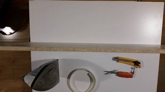 Resurfacing the Edge of Particle Board / Melamine Board : 4 Steps ...