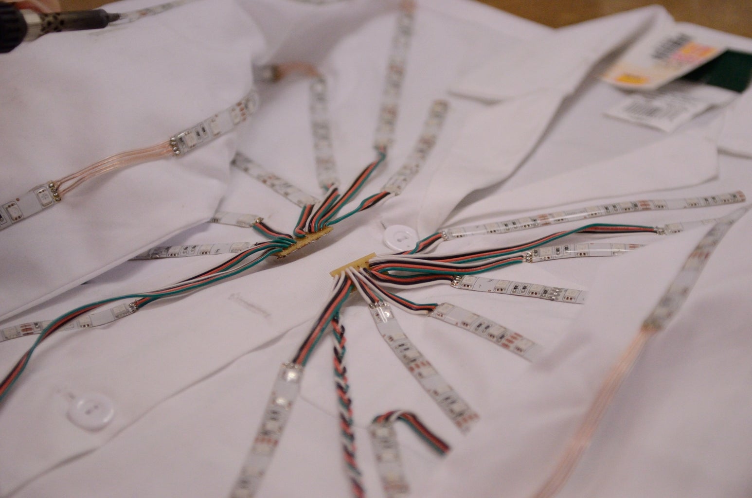 Interactive Led Lab Coat 11 Steps With Pictures Instructables