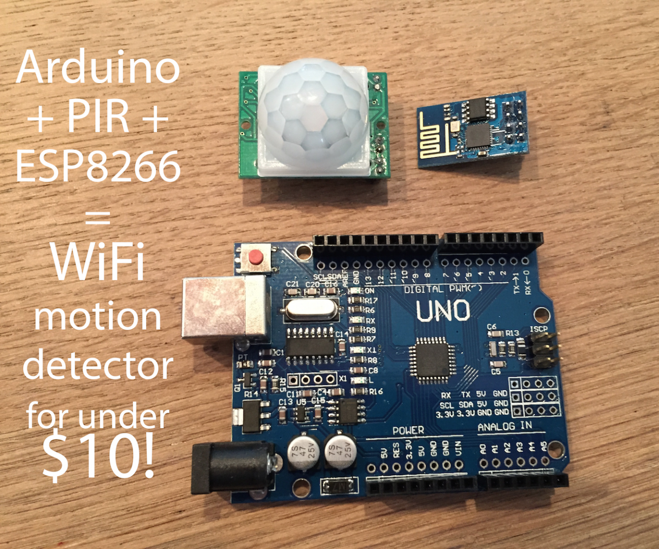 arduino pir motion detector with 16x2 lcd DIY Project to Discover ...