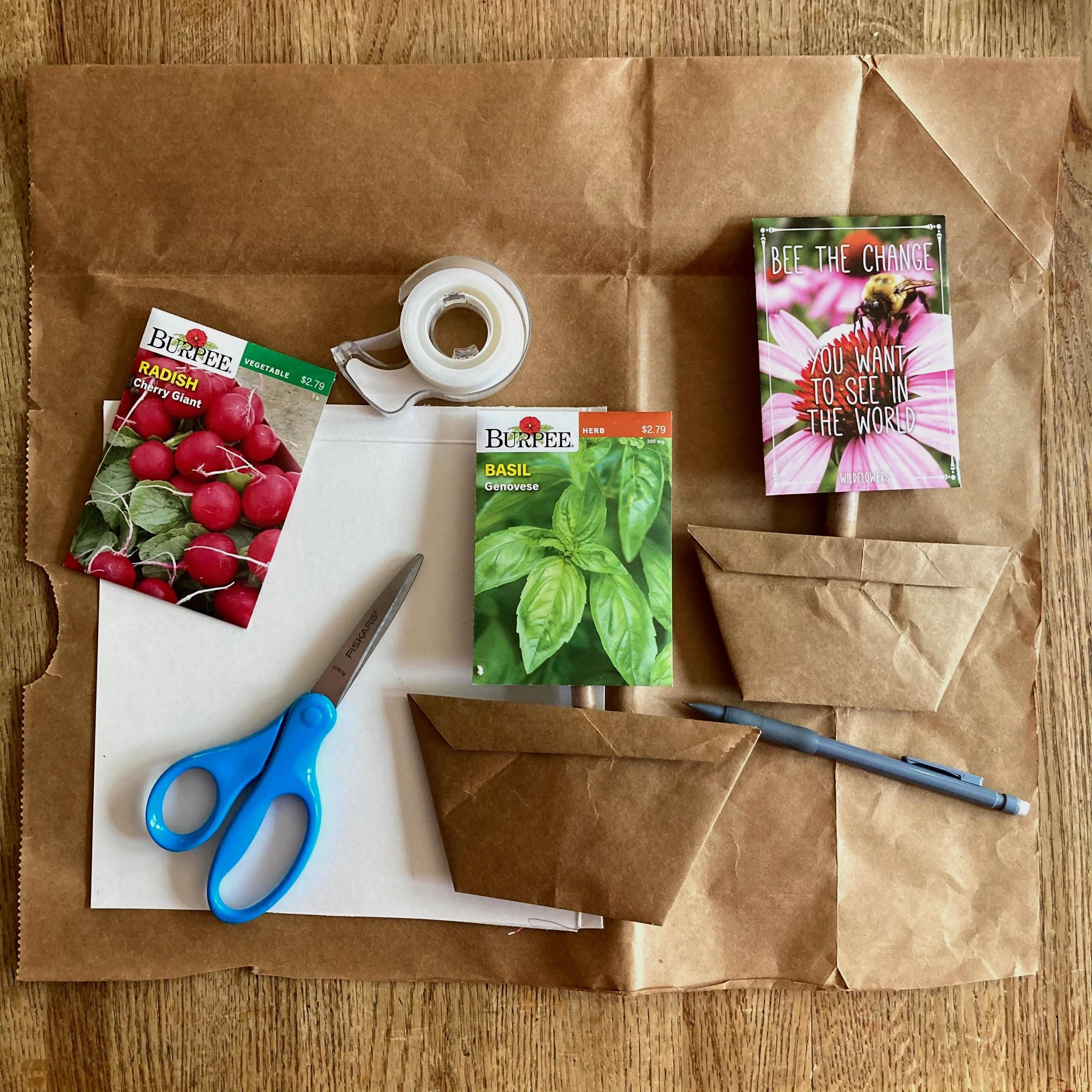 Decorative Paper Flower Pot for Seed Packets : 13 Steps (with Pictures ...