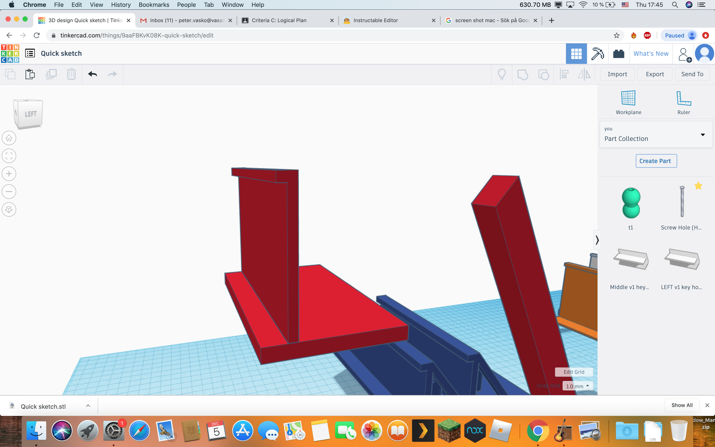 How to Make a Key Hook in Tinkercad : 5 Steps - Instructables