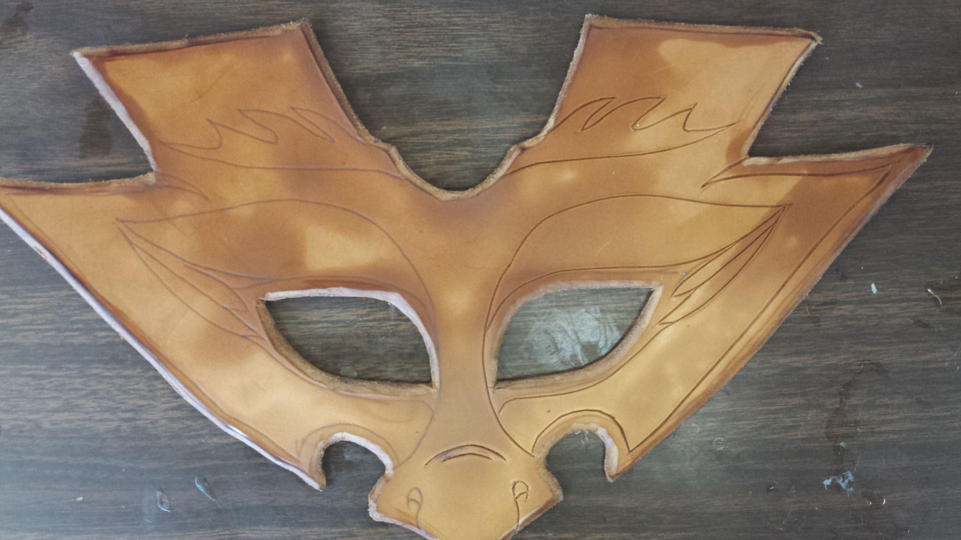 Leather Dragon Mask Part I - Design and Cutting : 8 Steps - Instructables