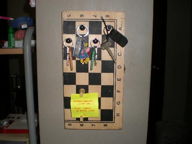 Chess Board Key Holder & Organiser : 6 Steps - Instructables