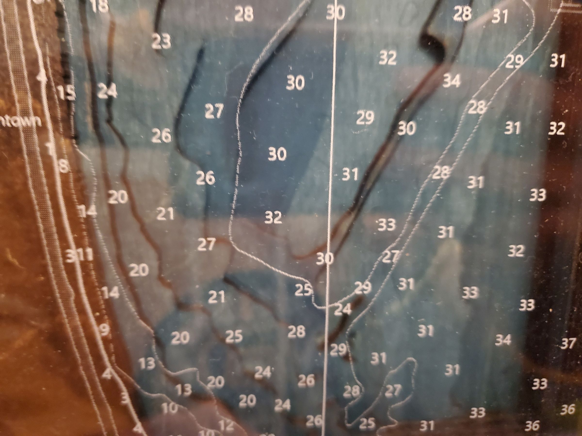 Custom Nautical Chart With Accompanying Bathymetric Contours : 5 Steps ...