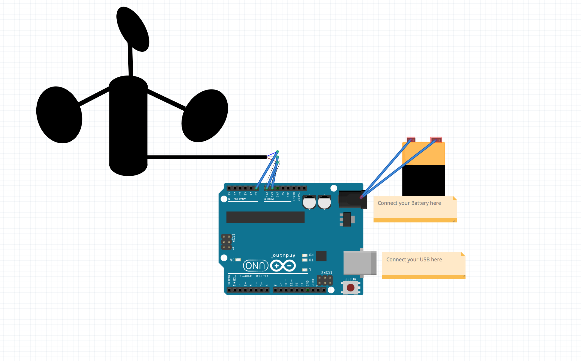 How to Use an Adafruit Anemometer Sensor With Arduino : 6 Steps ...