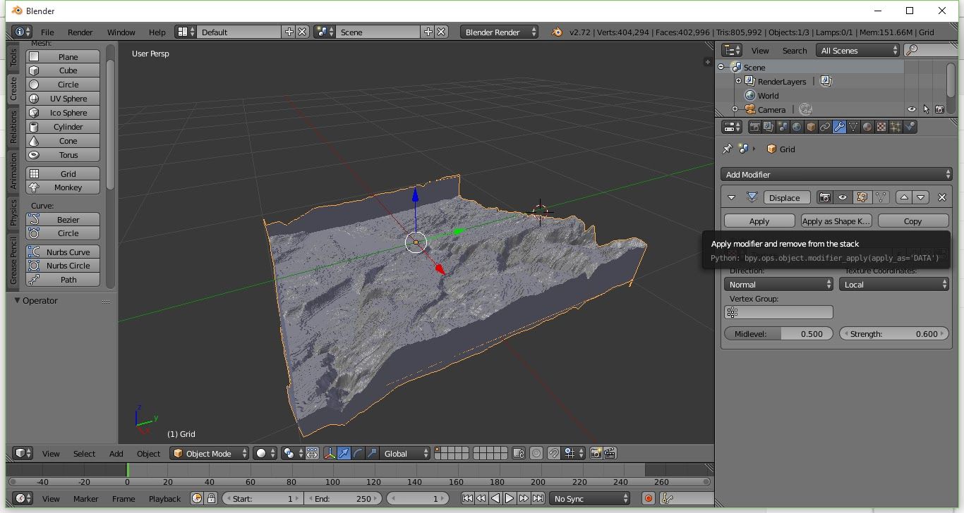 3D Topo Map Generation to CNC [x-carve, Shapeoko 2] : 6 Steps ...