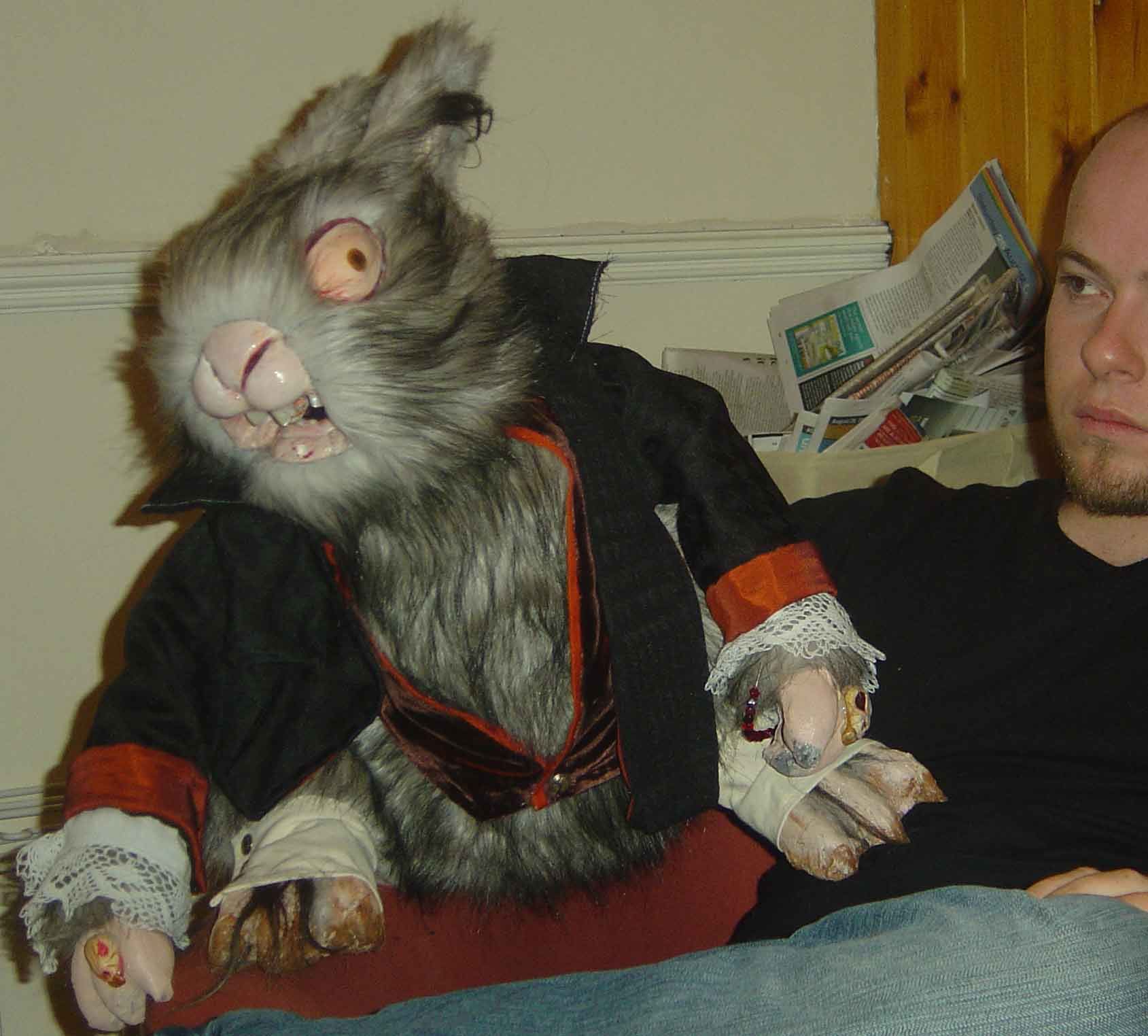 Evil White Rabbit Puppet/toy : 6 Steps (with Pictures) - Instructables