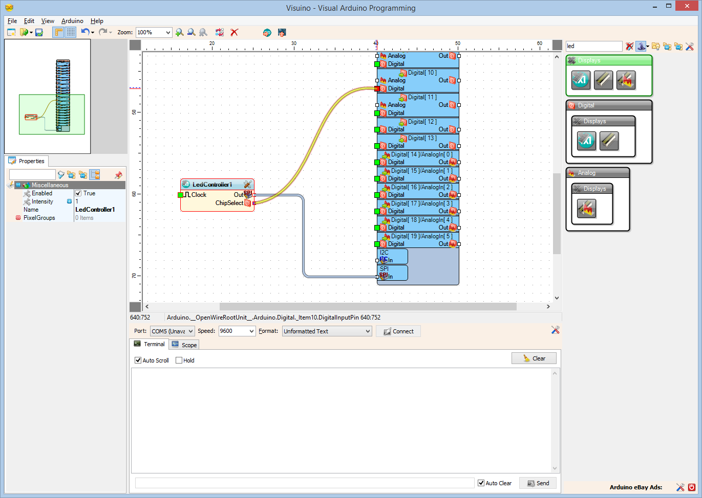 Arduino Nano and Visuino: 7 Segment Display Clock With MAX7219 and ...