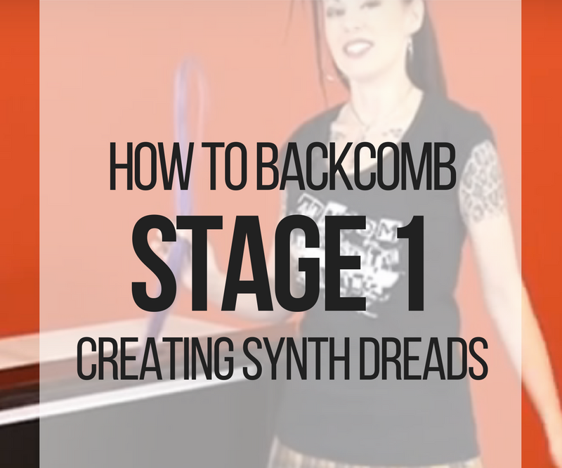 How to Backcomb: Stage 1 for Creating Synthetic Dreadlocks : 3 Steps ...