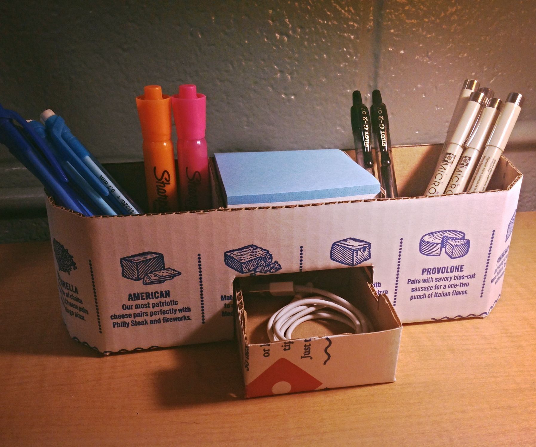 Awesome Cheap Upcycled Desk Organizer : 5 Steps - Instructables
