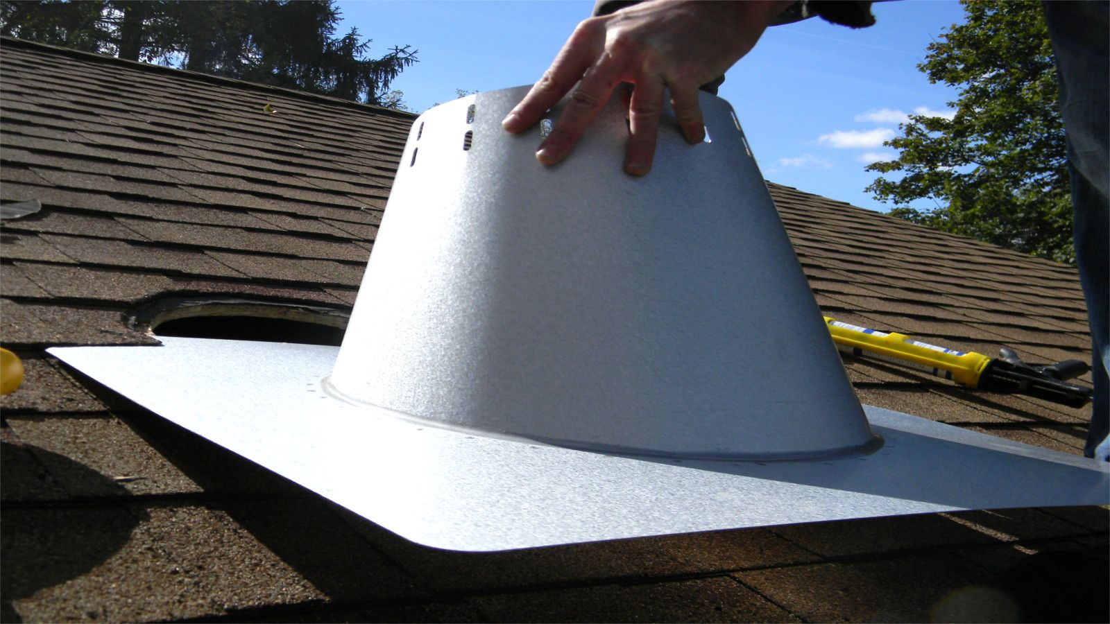 Chimney Pipe Installation for Wood Stove Through a Flat Ceiling : 8 ...