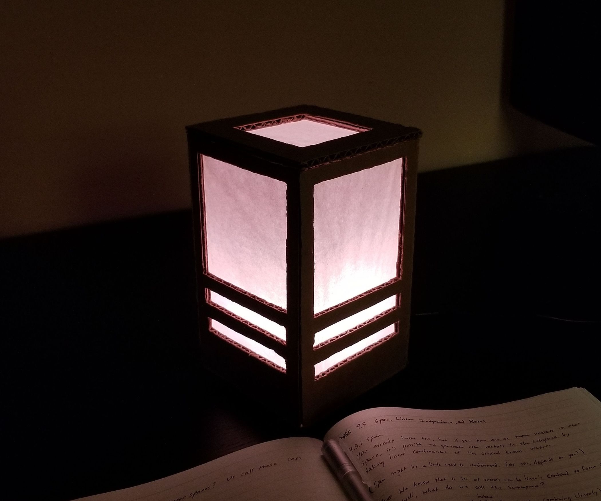 Cardboard Shoji Lantern : 7 Steps (with Pictures) - Instructables