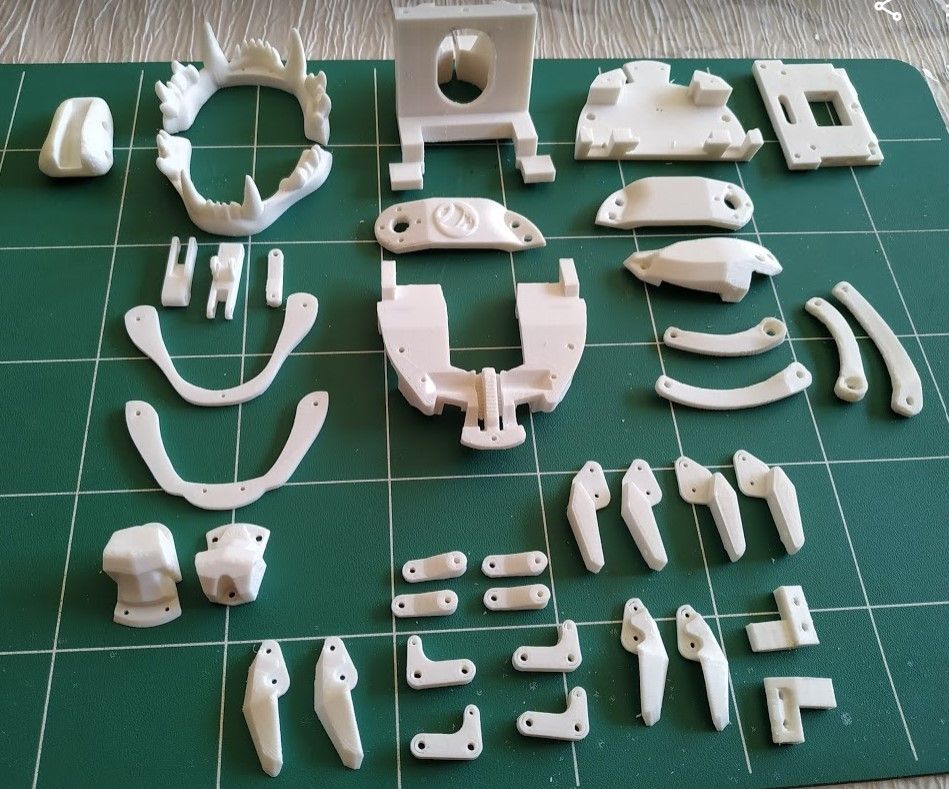 Simple Animatronic Mouth Using 3D Printing, Arduino and Python : 4 ...