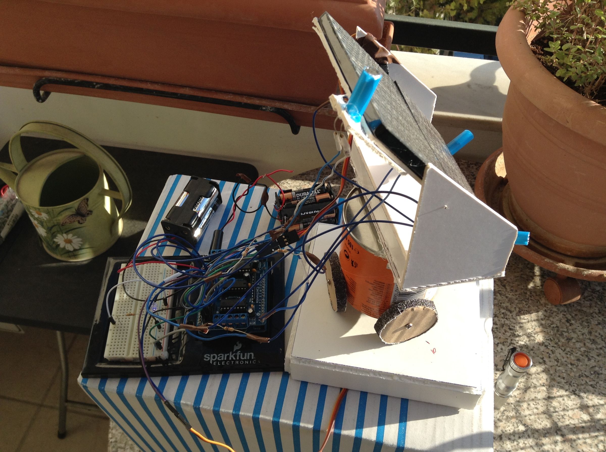 Solar Tracker With Dual Axis Controlled by Arduino - Simple Materials ...