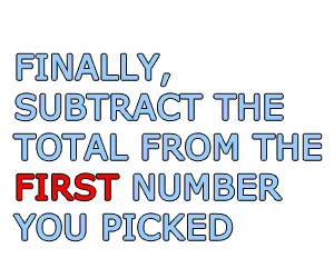 Mind Reading Trick With Numbers : 7 Steps - Instructables