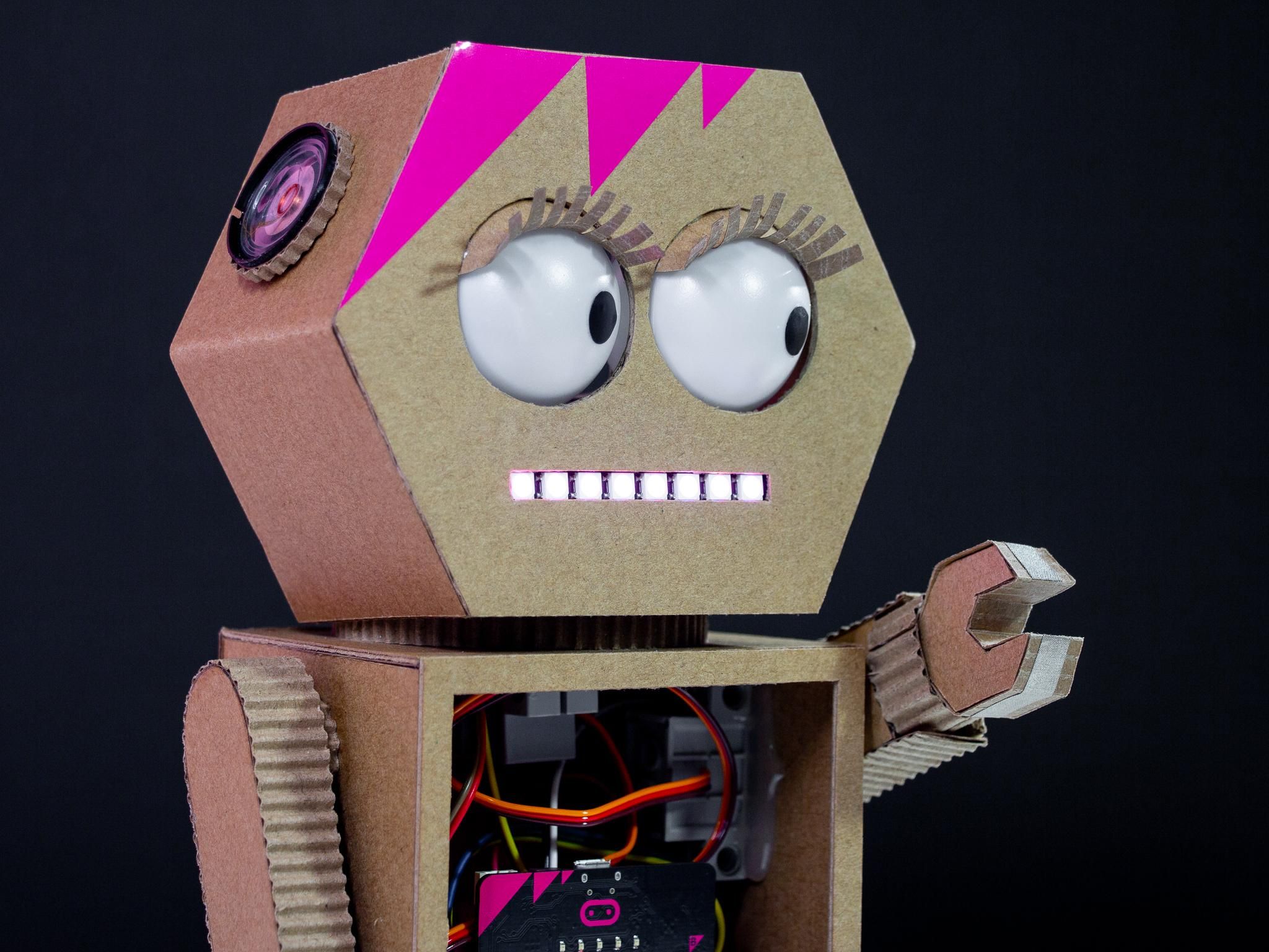 "High-Fivey" the Cardboard Micro:bit Robot : 18 Steps (with Pictures ...