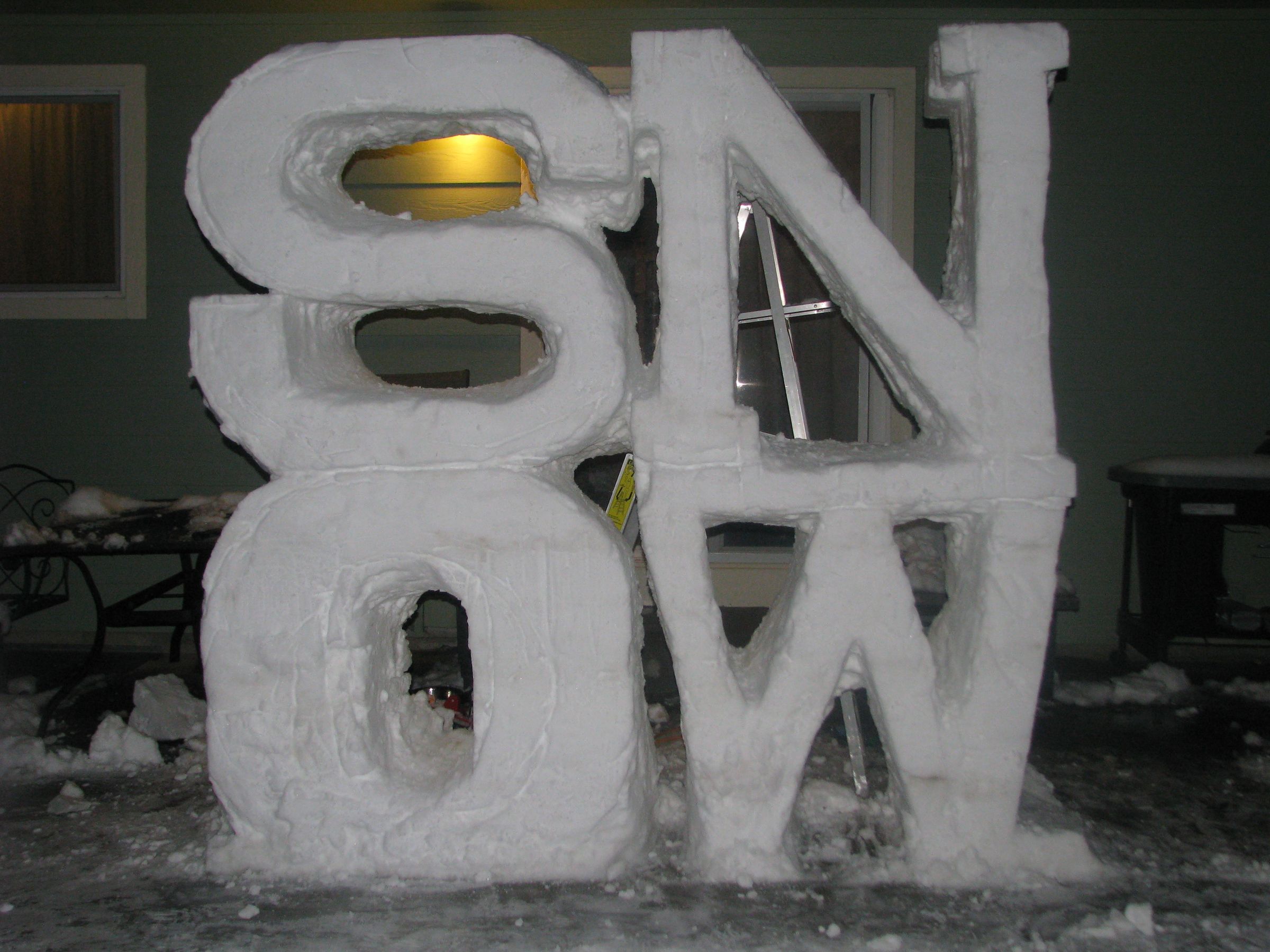 Snow Sculpture : 6 Steps (with Pictures) - Instructables