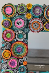 Upcycled Rolled Paper Frame! : 5 Steps (with Pictures) - Instructables