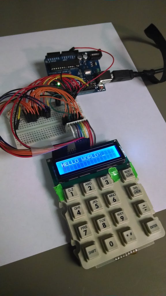 Replicating Old School Texting With An Arduino A 4x4 Numerical Keypad And A 16x2 Lcd 3