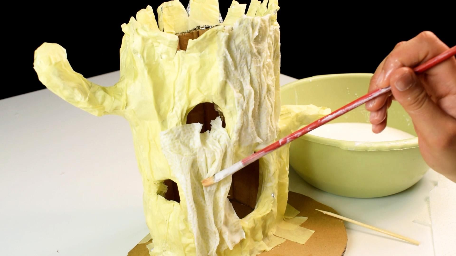 Paper Mache Fairy Garden Tree House : 15 Steps (with Pictures ...