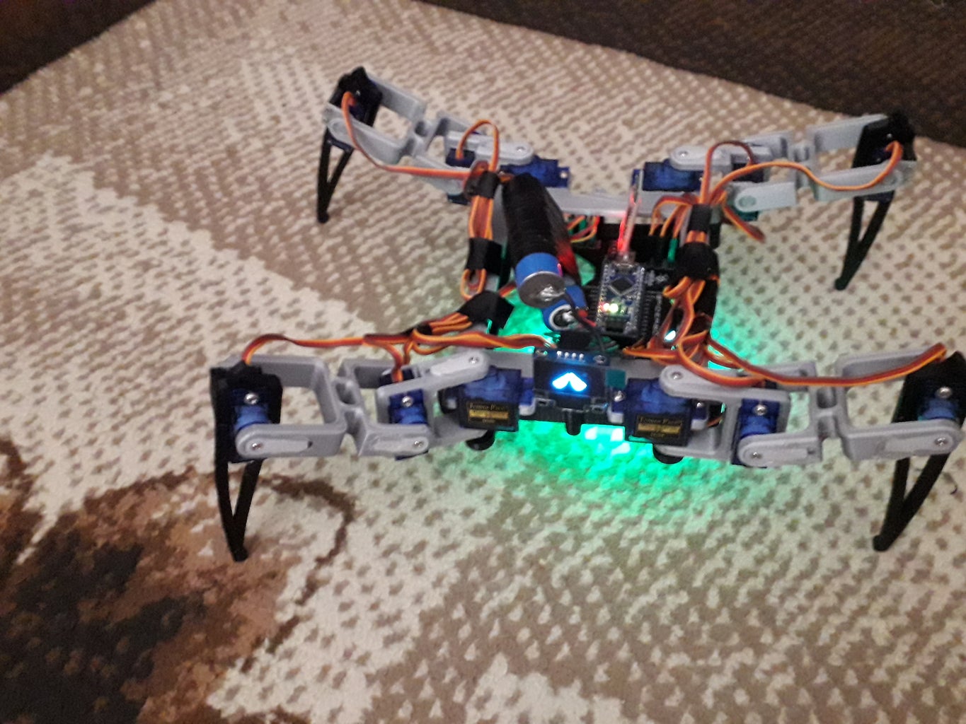 Arduino Spider Robot Quadruped 7 Steps Instructables