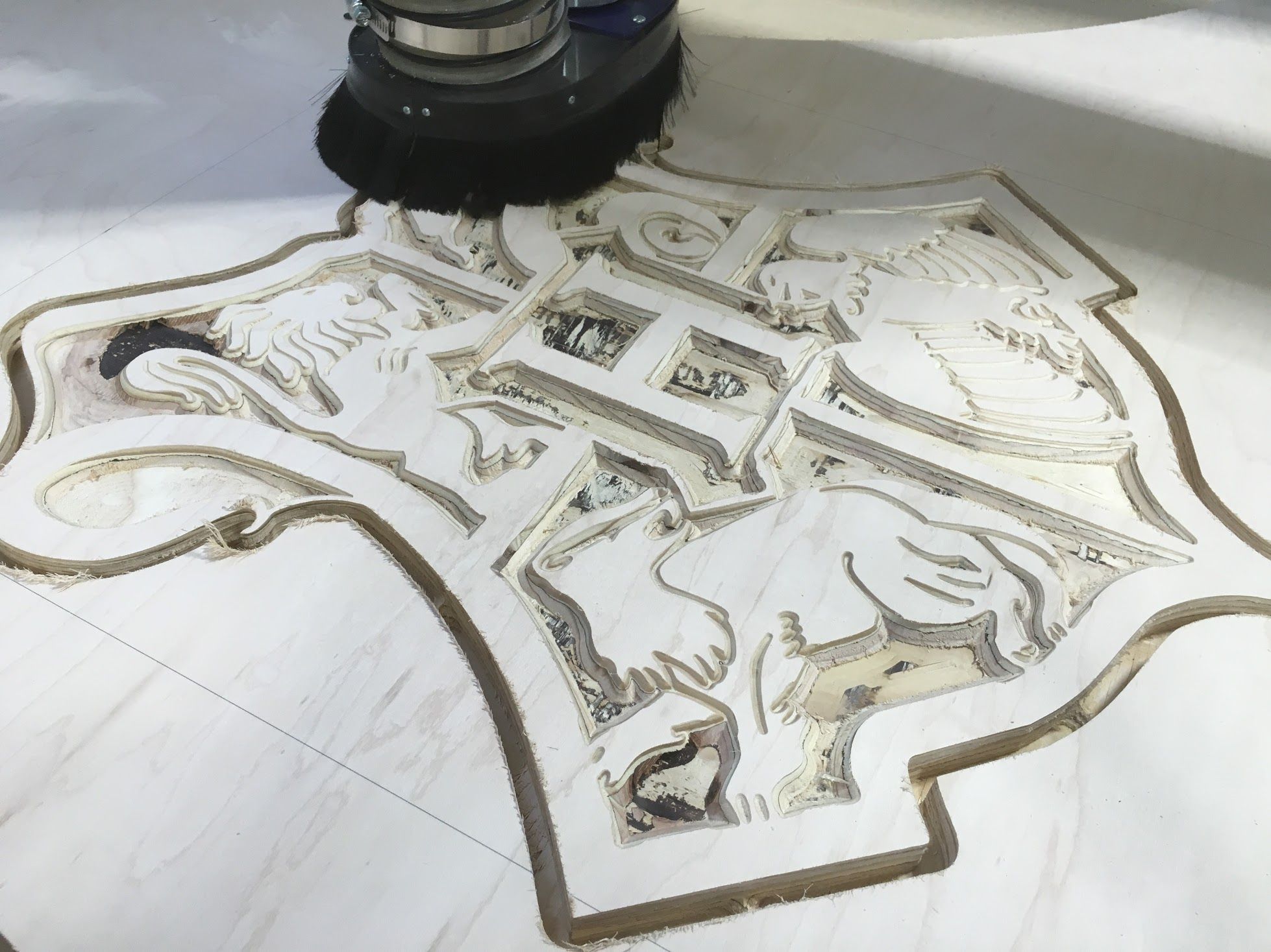 Hogwarts Crest - CNC Milling : 18 Steps (with Pictures) - Instructables