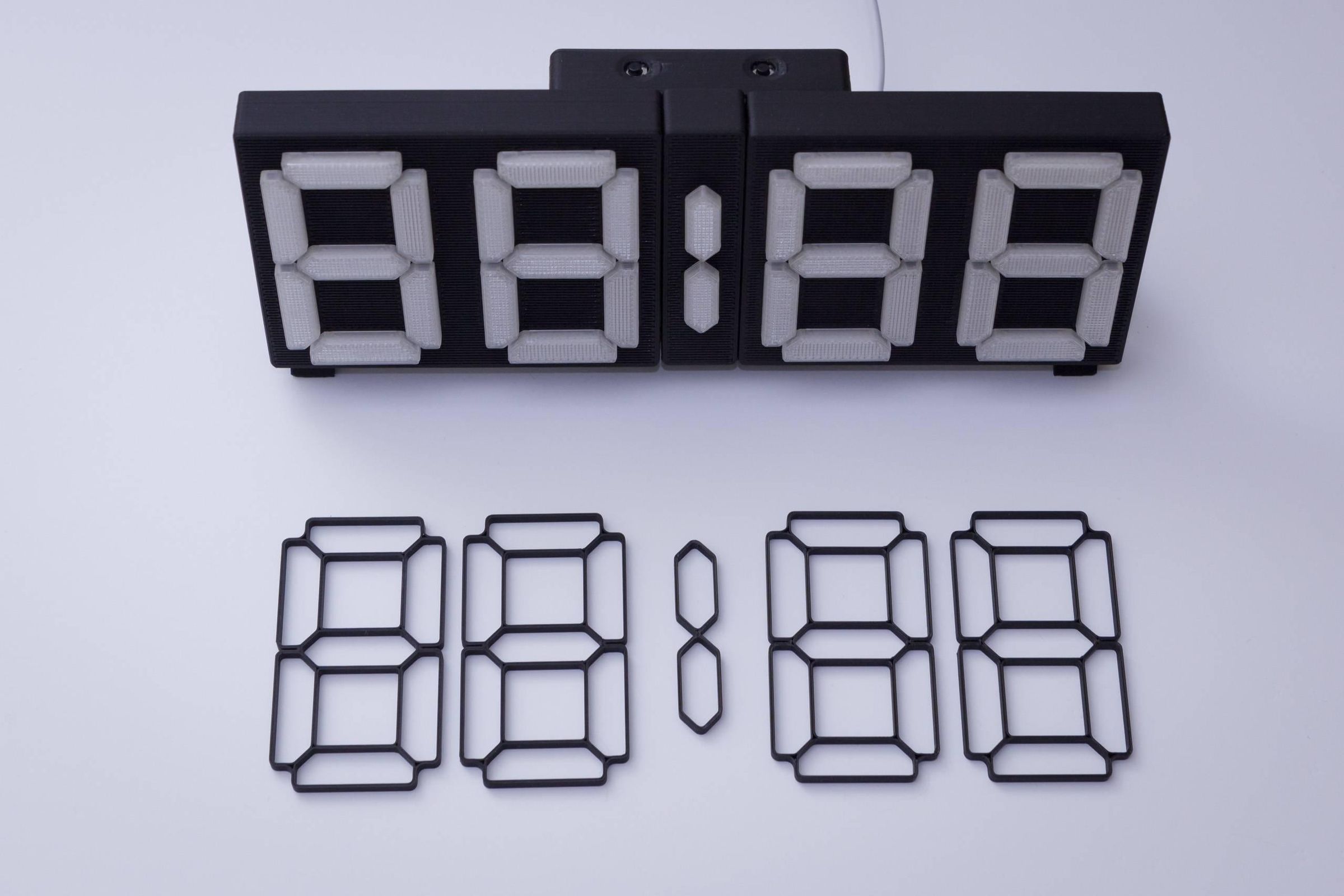 7 Segment Clock - Small Printers Edition : 9 Steps (with Pictures ...