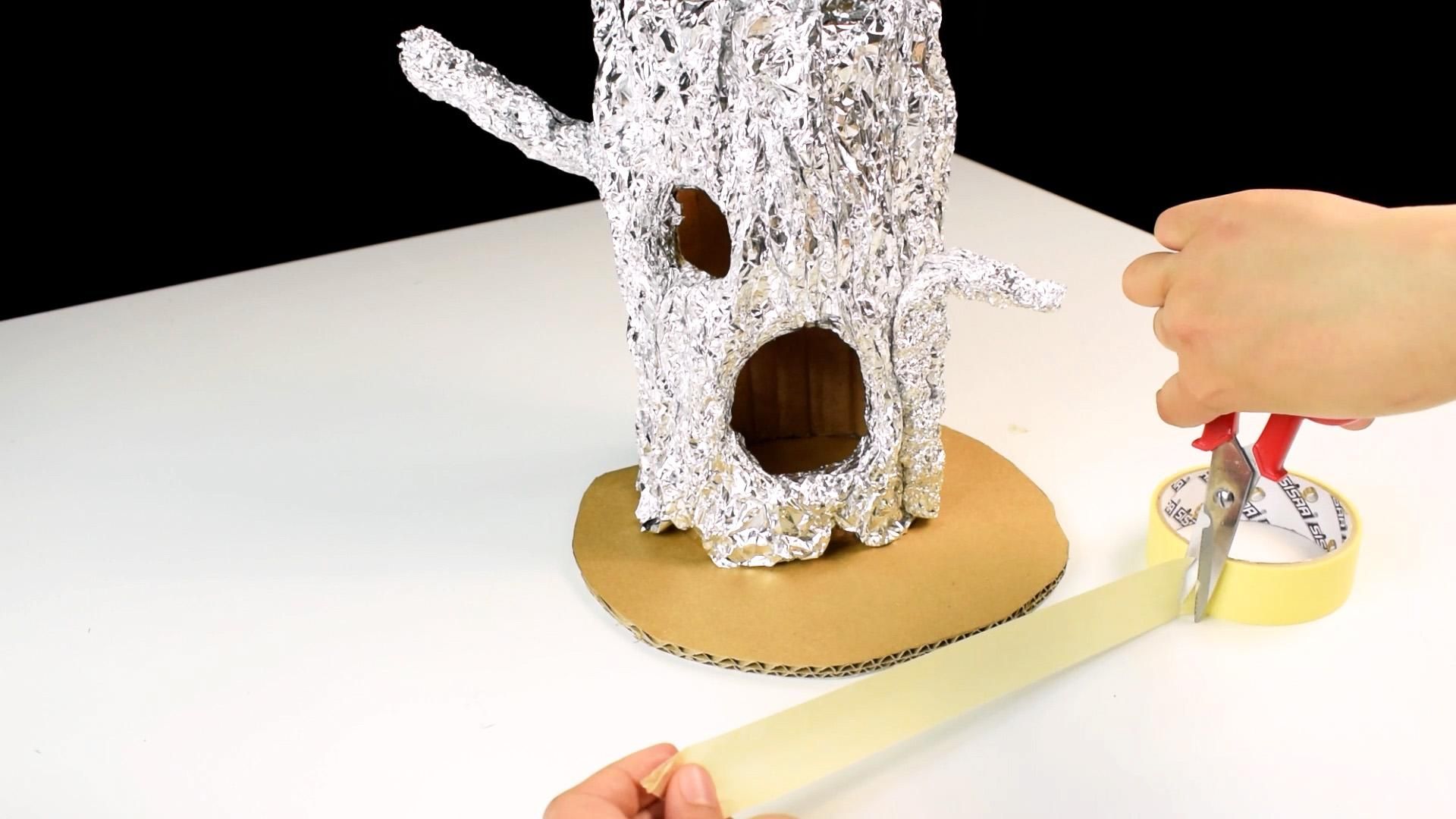 Paper Mache Fairy Garden Tree House : 15 Steps (with Pictures ...