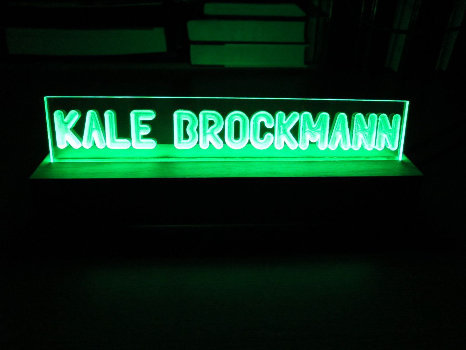 Awesome LED Edge-lit Desktop Nameplate : 10 Steps (with Pictures ...