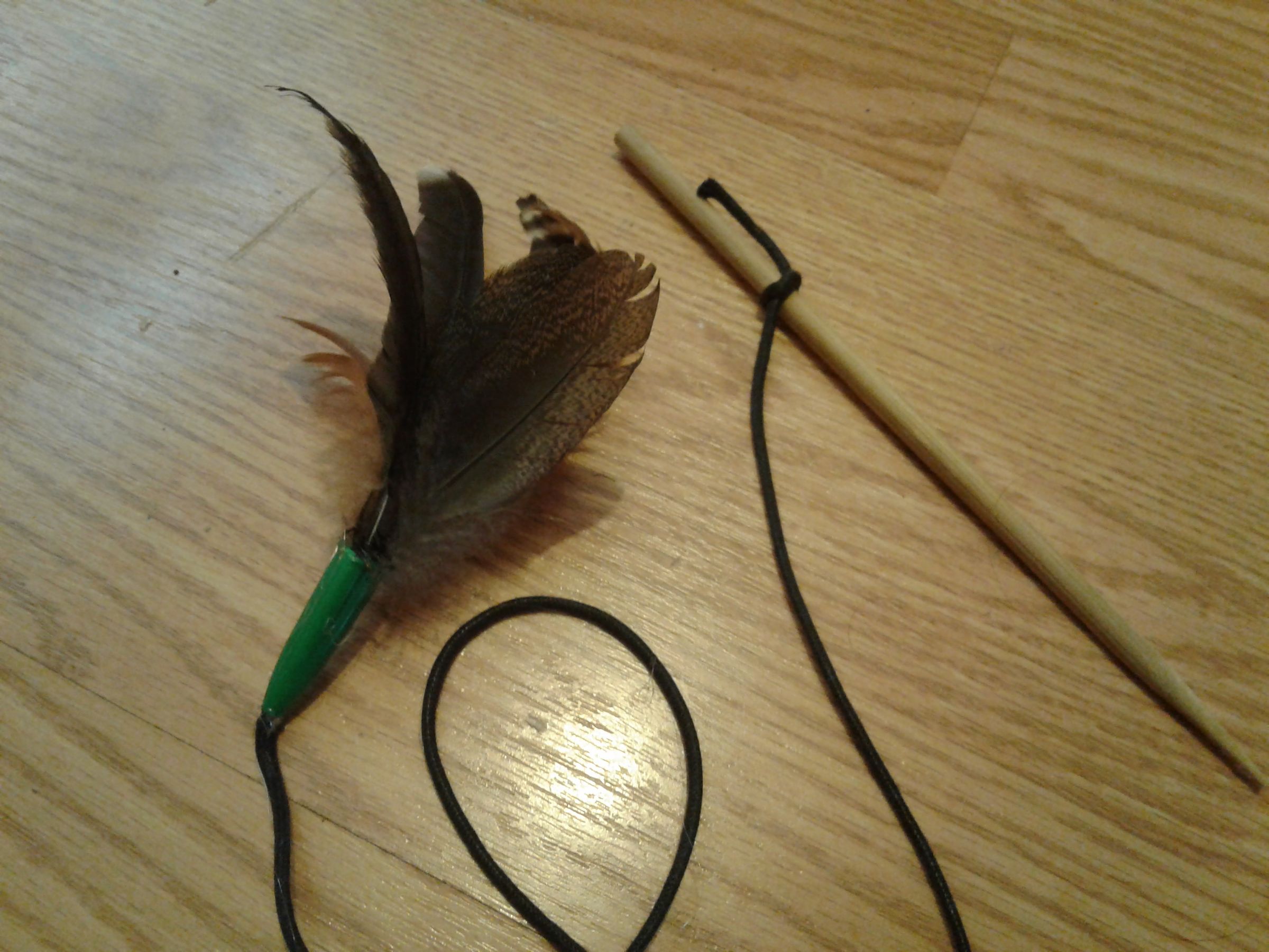 Feather-on-a-Stick Cat Toy : 6 Steps (with Pictures) - Instructables