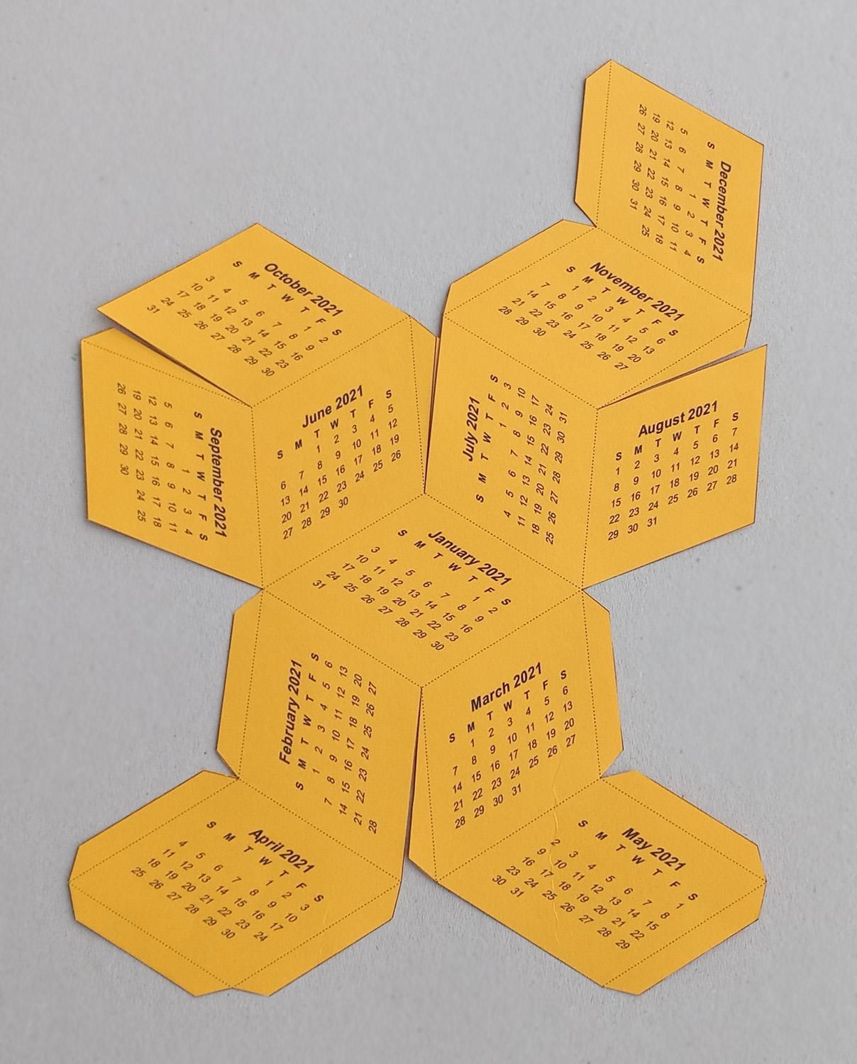 Choose Your 3D Calendar for 2021 : 4 Steps (with Pictures) - Instructables