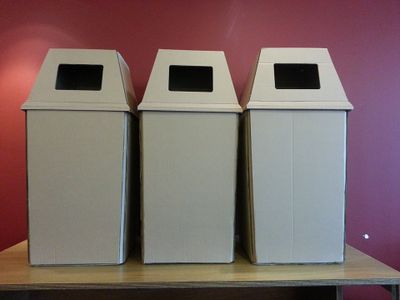 Interactive Recycling Cardboard Bins : 5 Steps (with Pictures ...