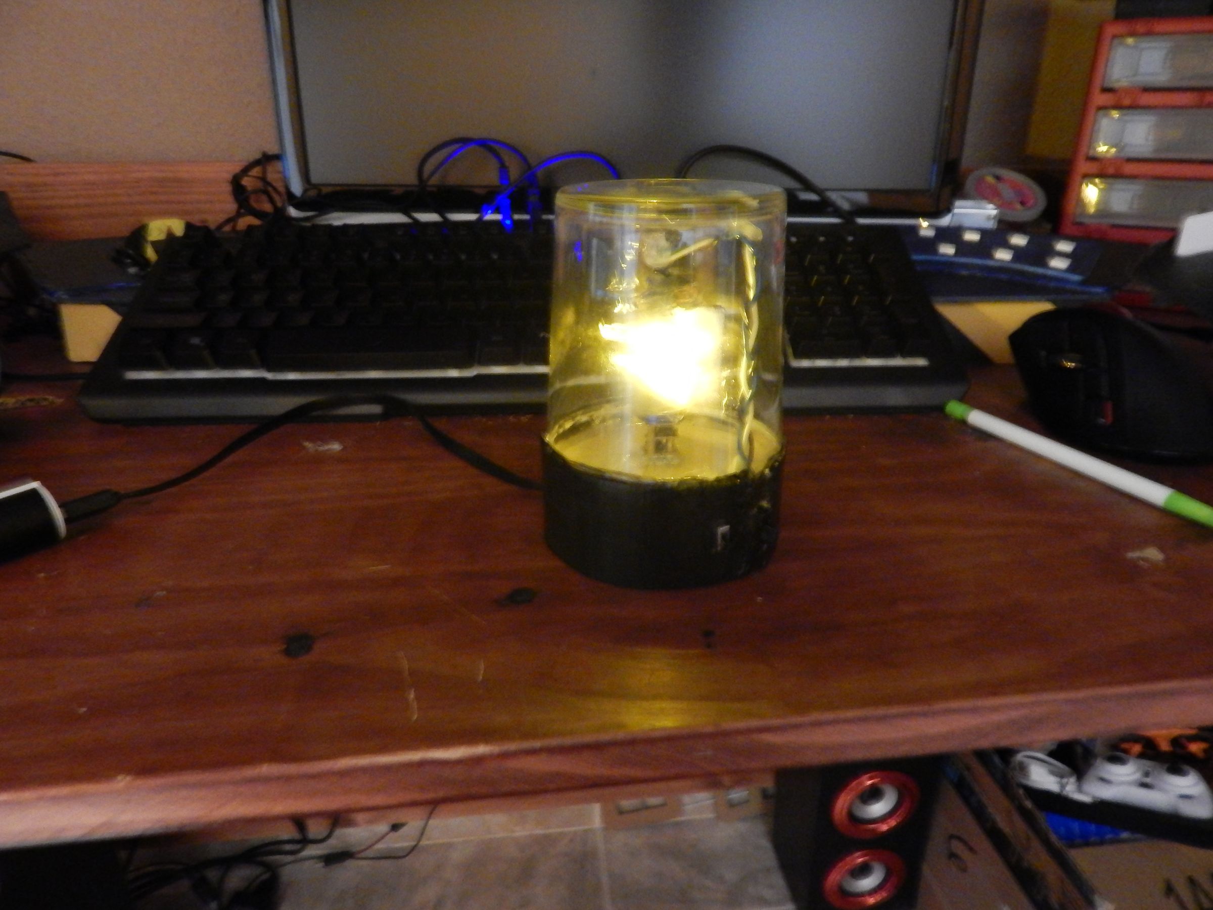 Mini Dual Color Rotary Beacon Warning Light : 6 Steps - Instructables