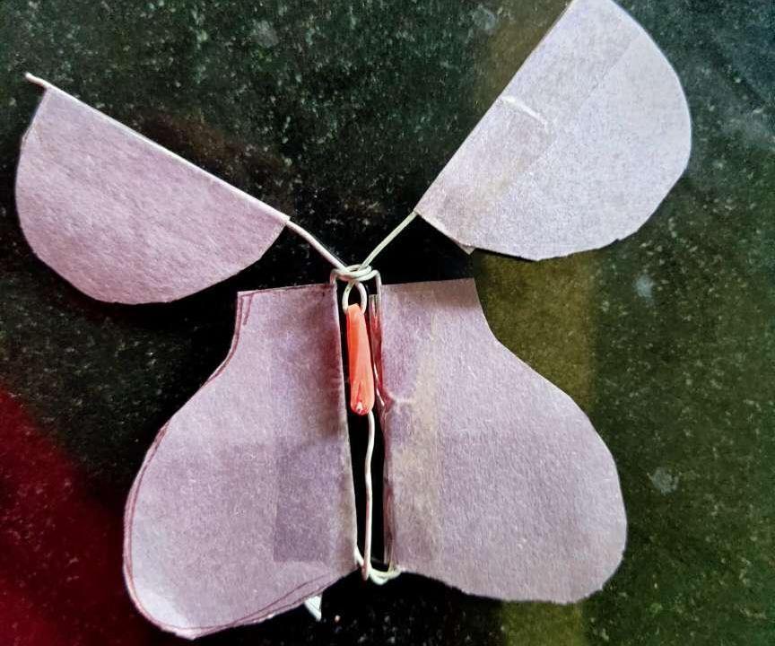 Flying Paper Butterfly 4 Steps Instructables flying-paper-butterfly-4-steps-instructables