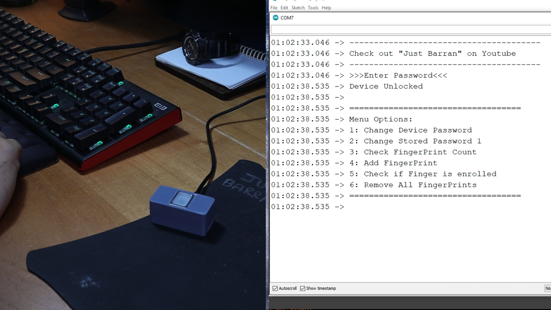 DIY Fingerprint Login for Any Computer (xiao + Arduino + Gt521f32) : 7 Steps (with Pictures ...