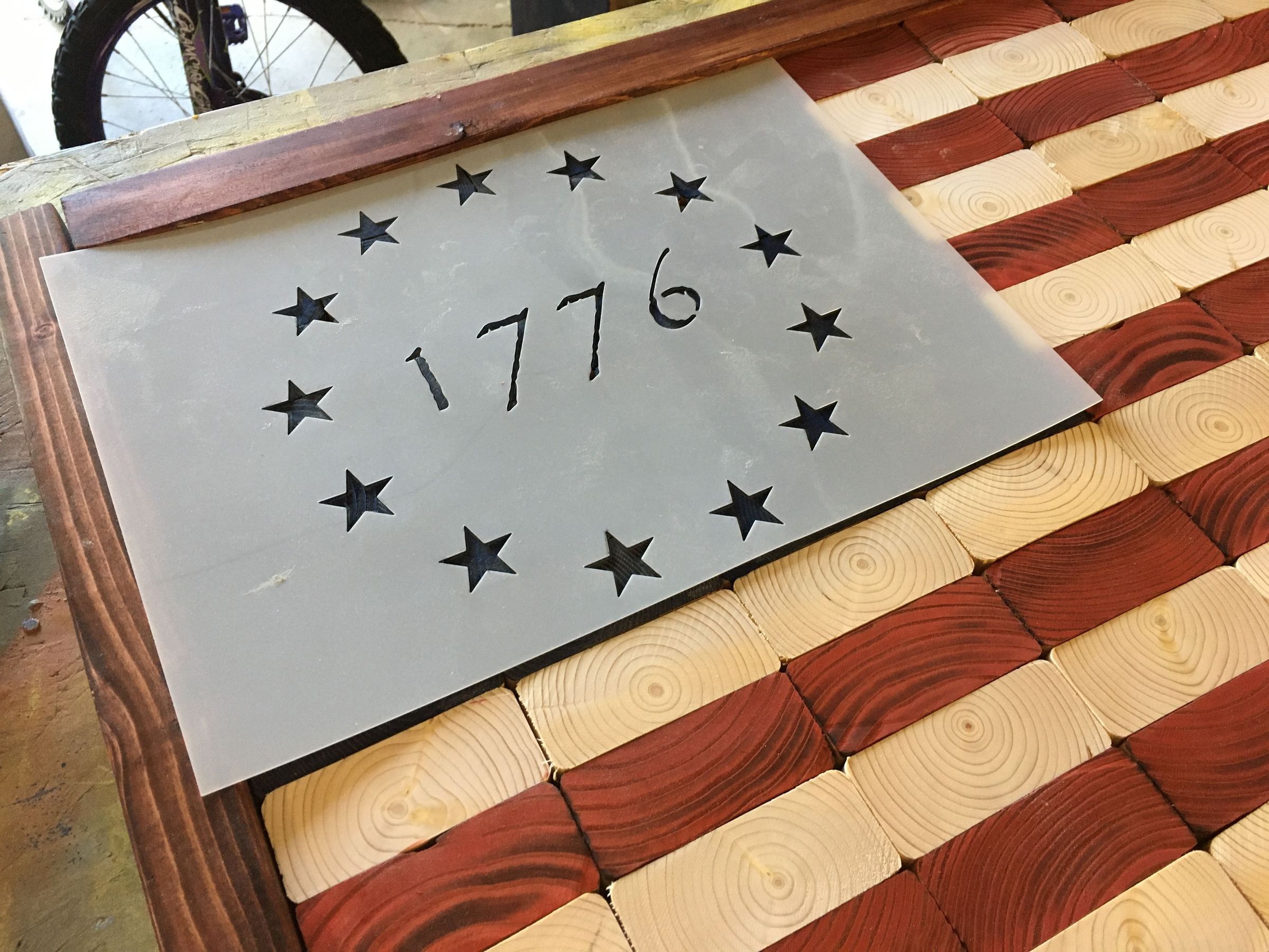 Easy - Scrap 2x4 End Grain Flag : 12 Steps (with Pictures) - Instructables