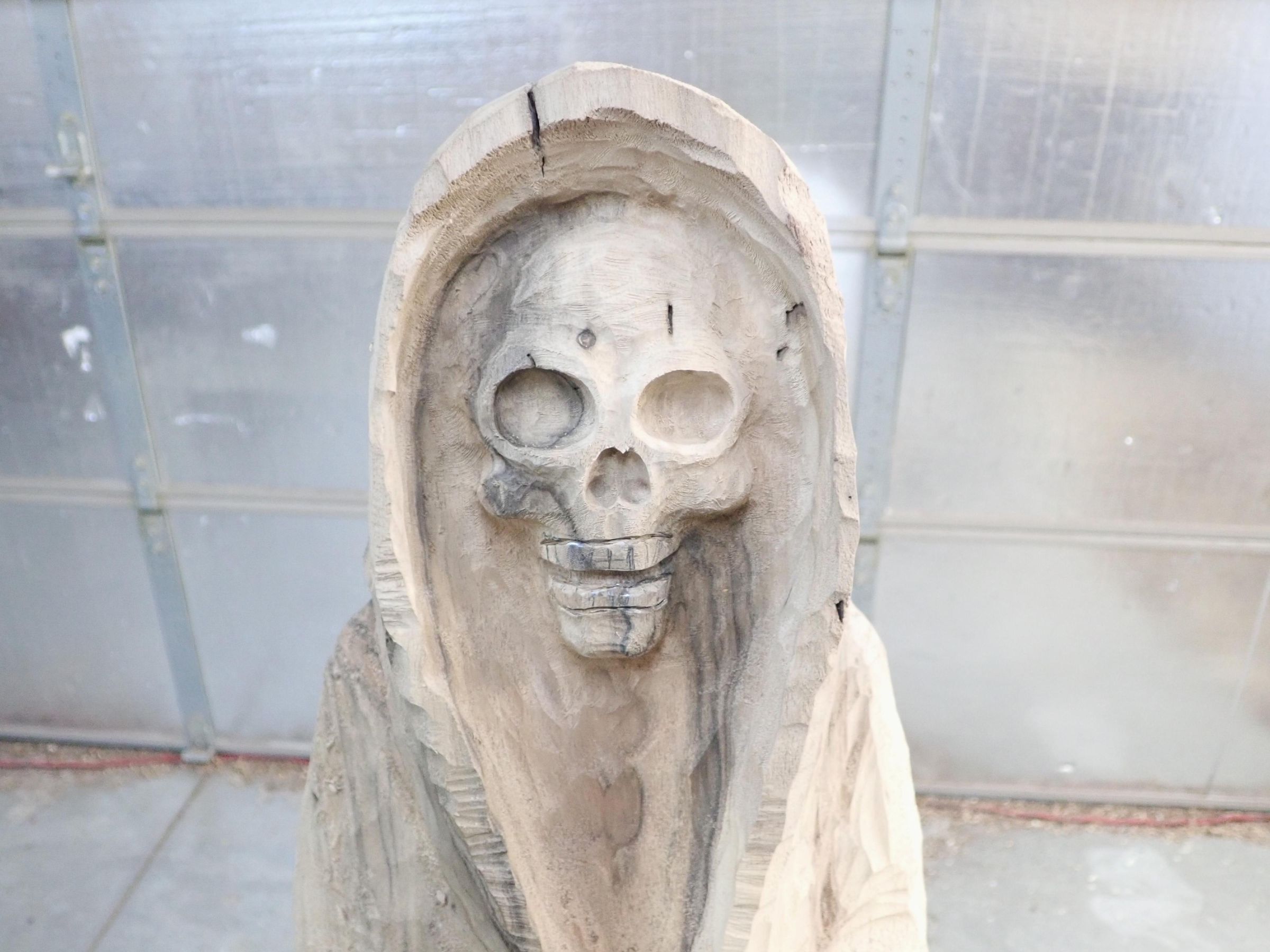 Grim Reaper Carved From a Walnut Log : 17 Steps (with Pictures ...
