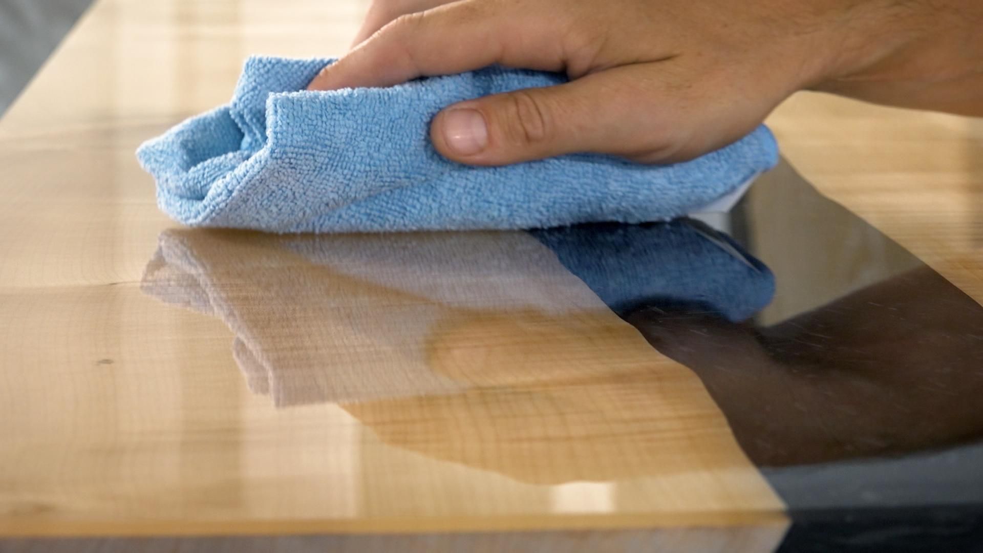 How to Resin Flood Coat a High Gloss Epoxy Coating Onto Wood and Other ...