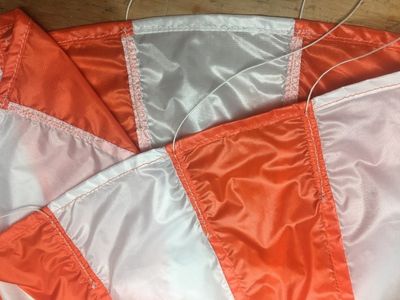 Orange and White Apollo-Style Model Rocket Parachutes : 6 Steps (with ...