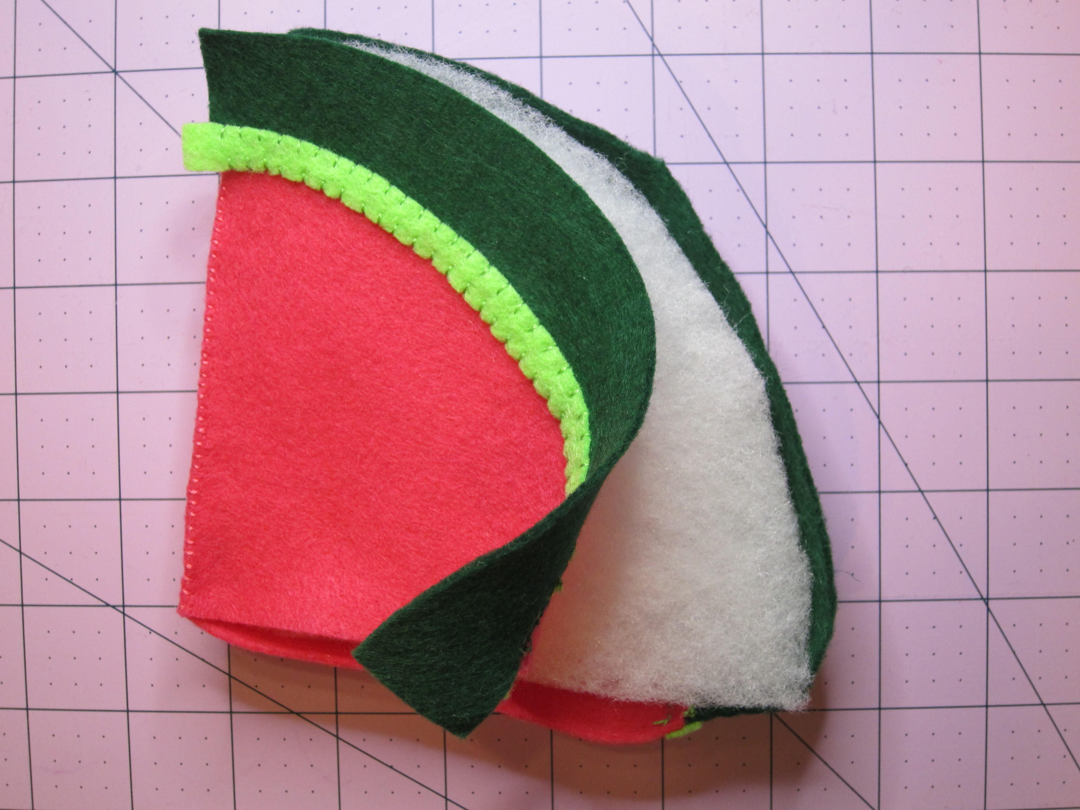 Felt Watermelon Slice : 20 Steps (with Pictures) - Instructables