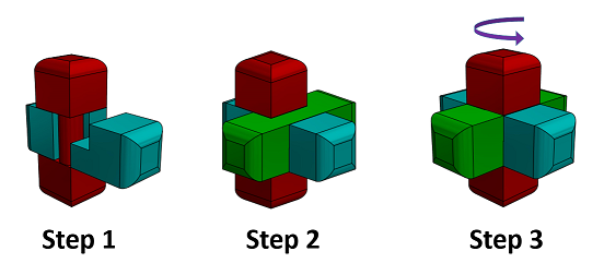 3 Piece Burr Puzzle : 15 Steps (with Pictures) - Instructables