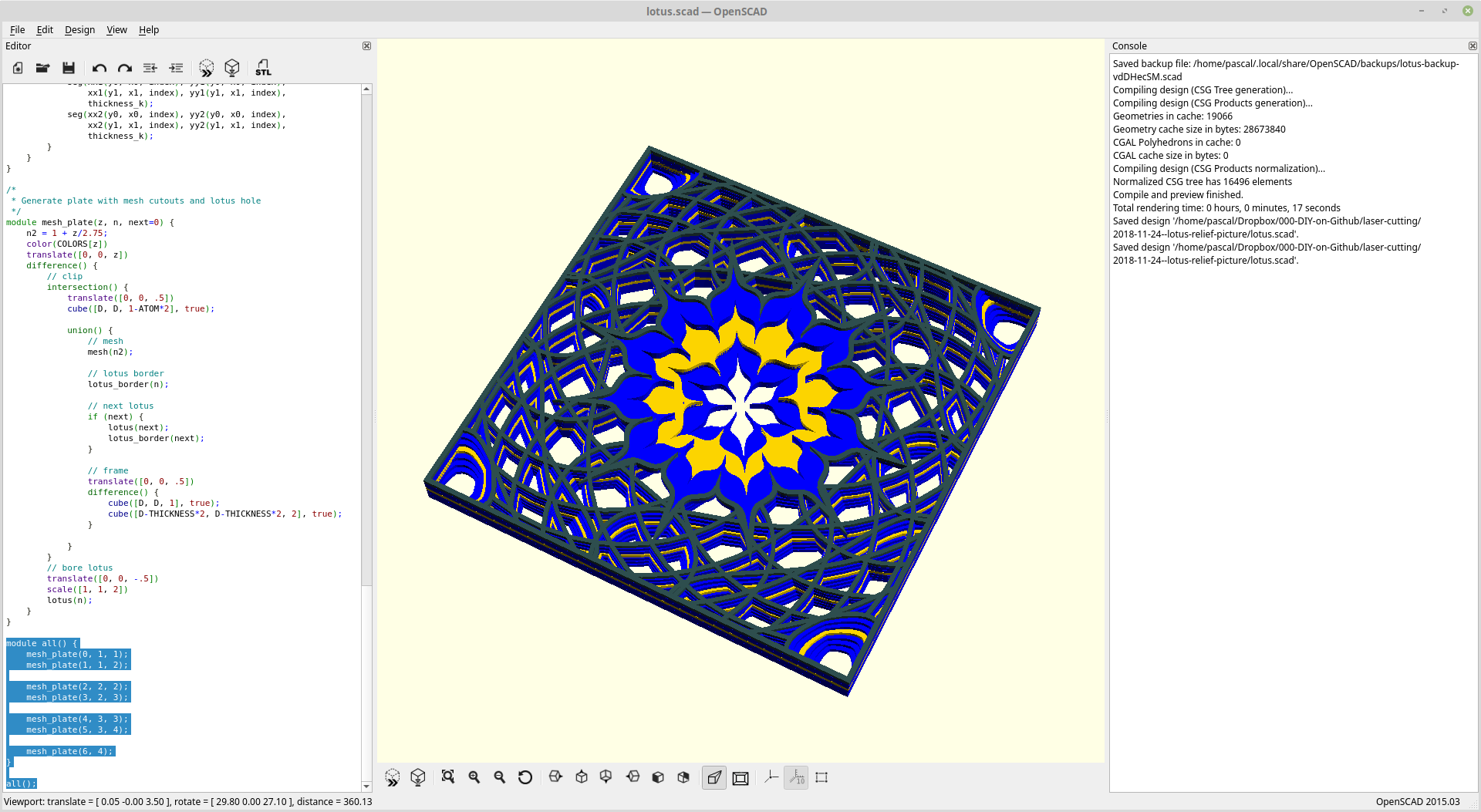 Laser Cut 3D Math Lotus Drawing : 12 Steps (with Pictures) - Instructables