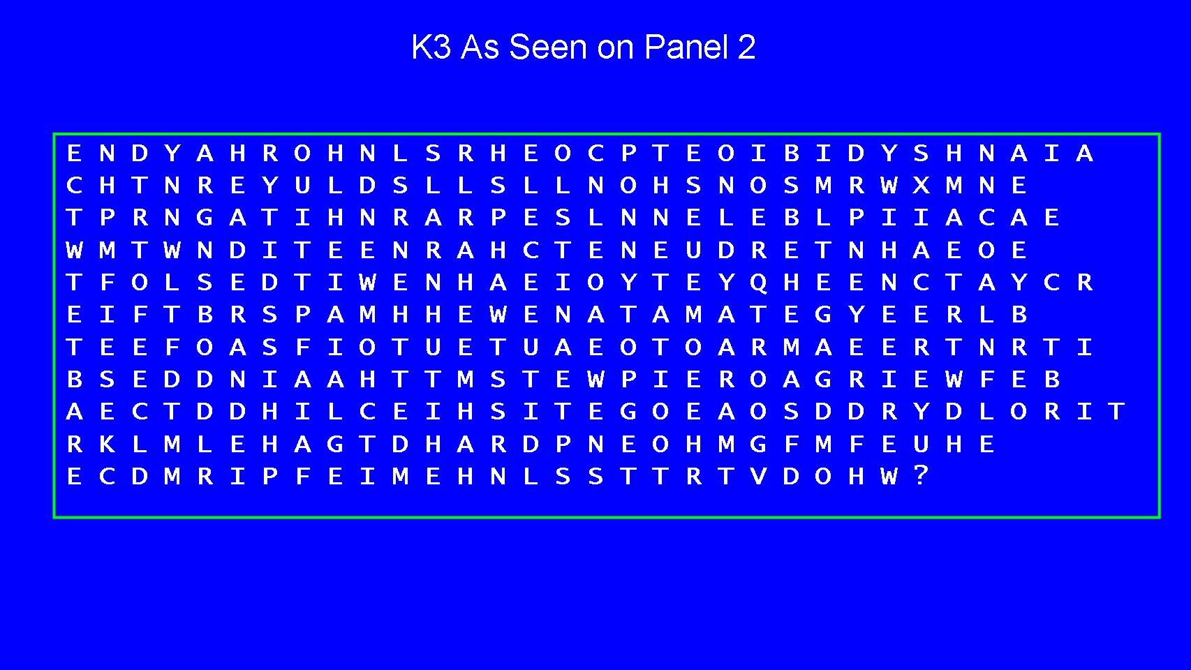 HOW TO SOLVE SANBORN'S KRYPTOS: Part 7 - K3 and 'YAR' : 9 Steps ...