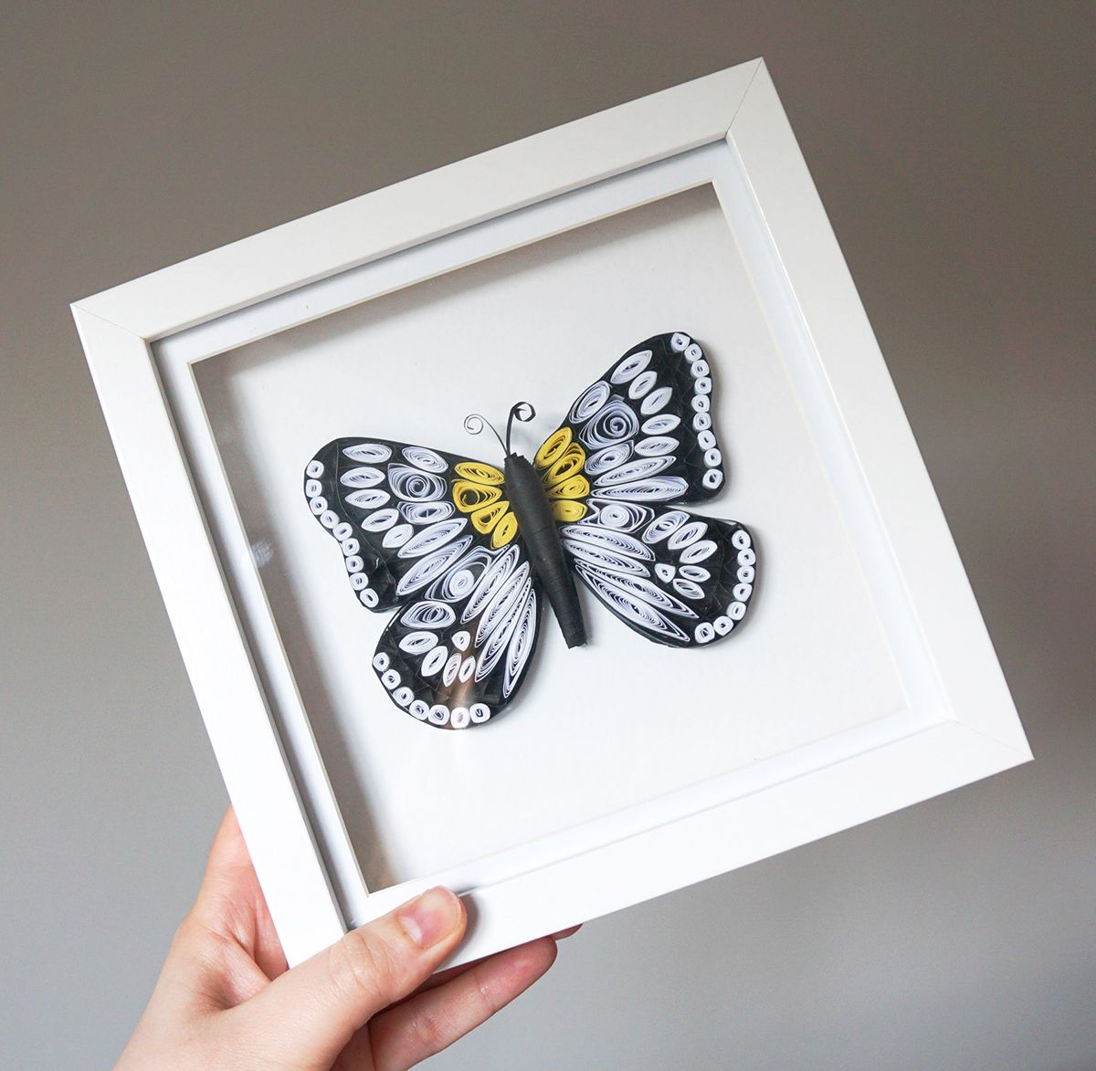 How to Quill a BUTTERFLY | Design Your Own Butterfly Quilling Pattern ...
