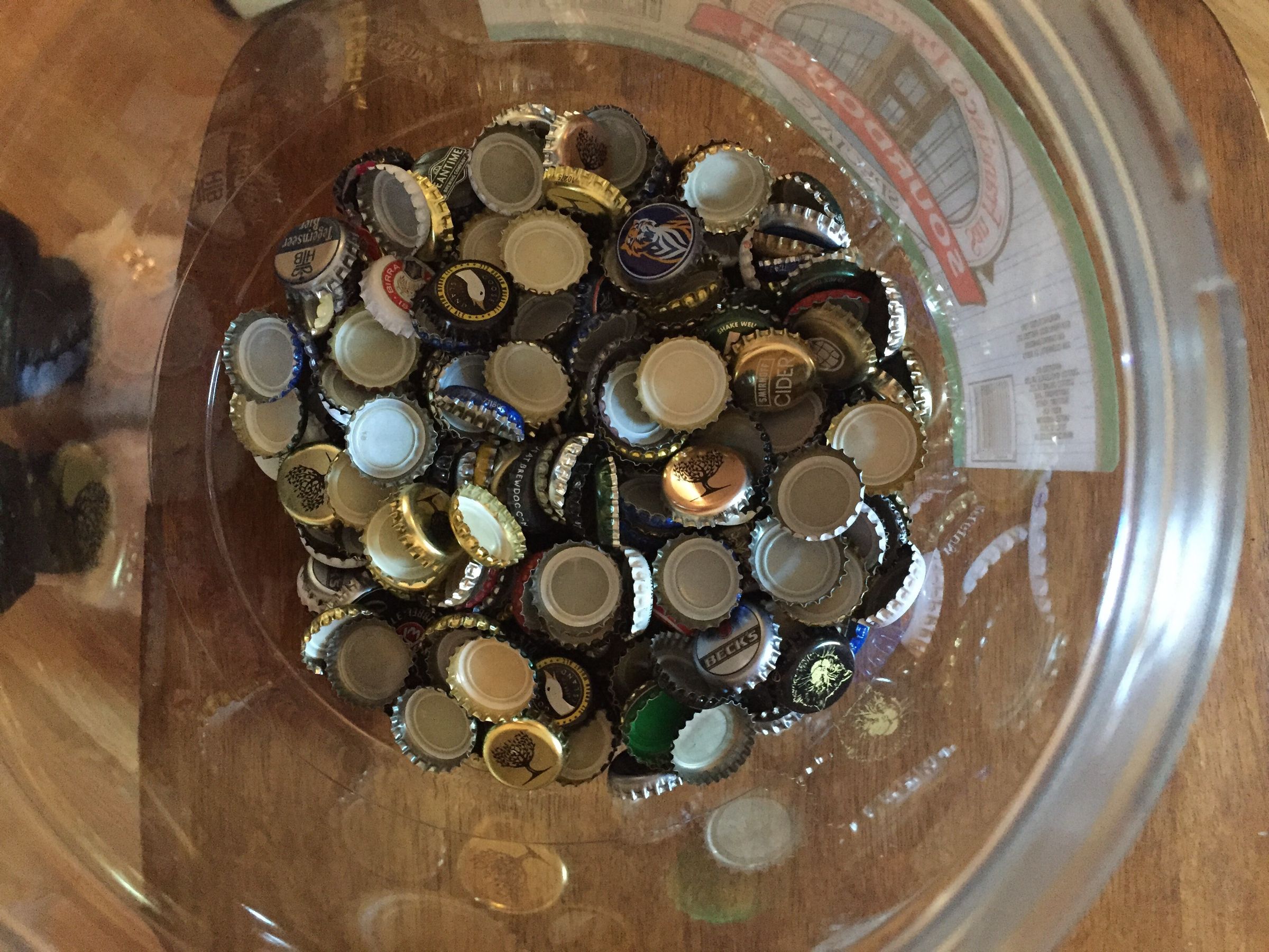 Bottle Cap Tray Table With Grout and Resin : 8 Steps (with Pictures ...